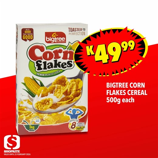 Get the best prices on your everyday favourites 🛒 Enjoy unbeatable deals that help you save every time. Offers valid until 22 February 2026. View more: https://brnw.ch/21wZQuo | Shoprite Zambia