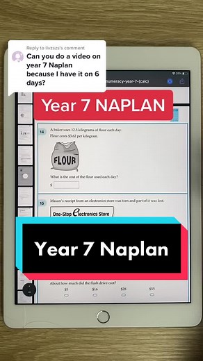 Reply to @livzszs year 7 Naplan questions #math #naplan #school #study #exam