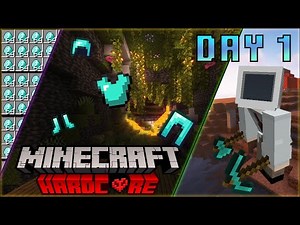 How to get Full Diamond armor on Day 1 of Hardcore Minecraft