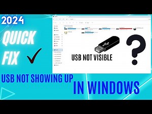 USB Drive not showing up in my computer