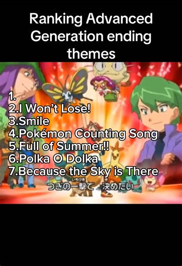 Ranking Pokémon Advanced Generation Ending Themes