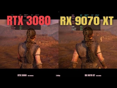 RTX 3080 vs RX 9070 XT 4k gaming