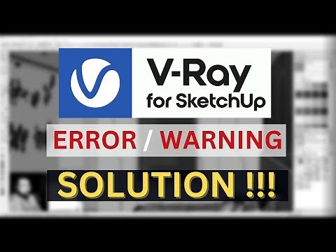 VRar Error | How to fix it? | Vray for SketchUp