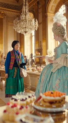 【架空世界piapiAI】マリーアントワネットさんにパン がなかったのでケーキを食べさせていただいた #shorts #sora2 #AI動画 #piapiai #generativeai