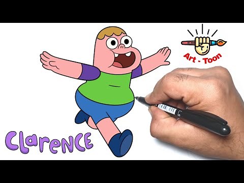 how to draw clarence from cartoon network step by step easy