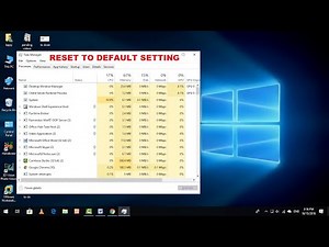 How to Reset Task Manager Back to Default Settings in Windows 10