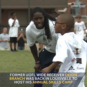 10K views · 122 reactions | Former UofL wide receiver and Super Bowl MVP Deion Branch returned to Louisville on Saturday to host his ninth annual skills camp  | WLKY News | Facebook