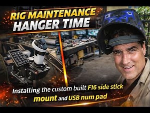 Rig maintenance hanger time - Installing the custom built F16 side stick mount and the USB num pad