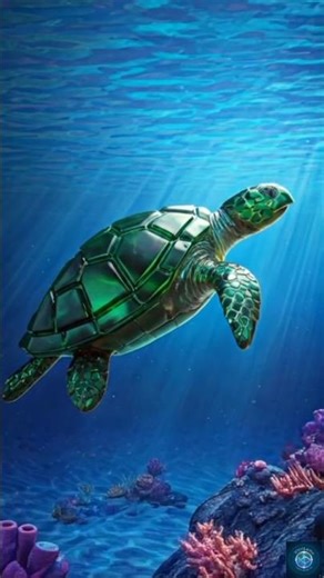 The Most Beautiful Turtle in the World? 🐢✨ #naturelovers