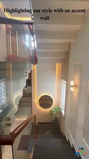 3.2K views · 11 reactions | Highlighting our style with an accent wall ✨ ‼️For enquiries contact us on- 9606008806/9538848579‼️ #interiordesignideas #udupi #hubali #trendingaudio #ravinteriorsblr #luxury #viralpost #trendingreels #viral #homedecoration #interiordesigners #3ddesign #bangaloreinteriordesigners #interiordesignideas #interior | RAV Interiors | Facebook