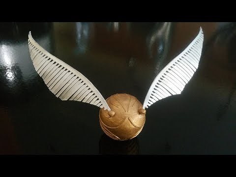 Building a Golden Snitch out of Paper (Harry Potter)