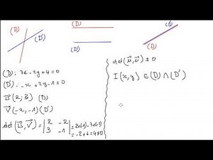 position relative de deux droites dans le plan ( vidéo 1 )