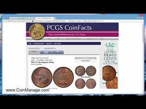 Using CoinManage With PCGS CoinFacts & Photograde
