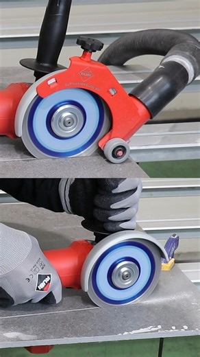 117K views · 962 reactions | Reduce dust when dry cutting with your angle grinder using our universal attachment, the Cut Master Guide  Watch how it reduces dust through extraction #RUBItools #anglegrinder #DiamondBlade #grinderblade #TilingTools #CutSomeTile #tilerslife | RUBI UK & Ireland | Facebook