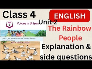Class 4 English Unit 2 voices of unison explanation and side question answers #class4