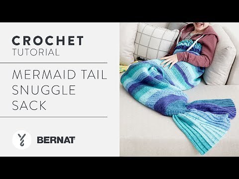 Crochet Mermaid Tail Blanket Tutorial