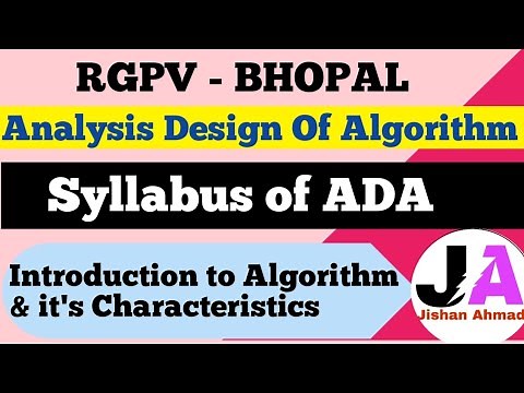 Introduction to Algorithm | Analysis Design Of Algorithm (ADA) | Lec 1