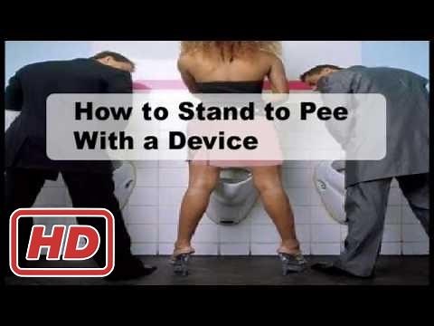 How to Stand to Pee With a Device for women (how to put urinal device for women)dd