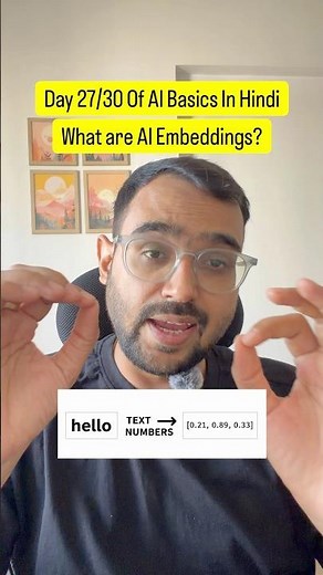 AI Embeddings Explained in Simple Words | How AI Understands Meaning Using Vectors
