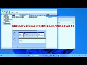 How to Shrink Volume / Disk Partition in Windows 11 Computer ||