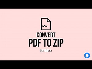 How to Convert PDF to ZIP for Free