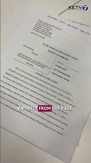 Omaha's mayor faces lawsuit over alleged First Amendment rights violations