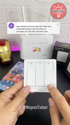 TEST RABIT SMART WALL SWITCH PAKAI SMARTLIFE DAN TUYA, APAKAH BISA?! #shorts