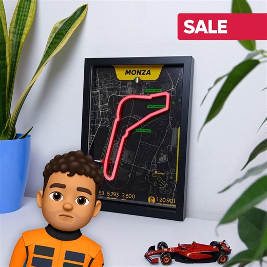 Monza LED Neon Racetrack Map: Italian Grand Prix Formula 1, Motorsport Gift F1 Fans, Monza F1 Posters, F1 Neon Sign, Monza Circuit Wall Art - Etsy