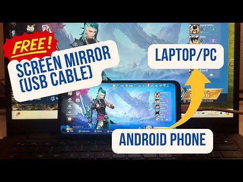 How to CAST / MIRROR YOUR ANDROID PHONE TO LAPTOP/PC (via USB CABLE) | With AUDIO