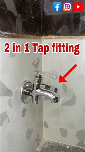 2 in 1 tap fitting | plumbing short video 🚰✅!#shorts #plumbing #youtubeshorts