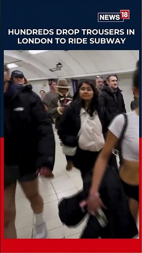 Hundreds Drop Trousers In London To Ride Subway In Underwear | N18S