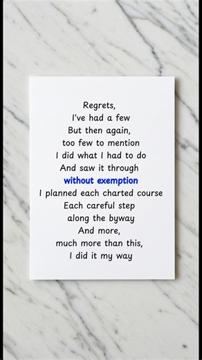Improve Your English with *My Way* 🎤💫 #learnenglish #shorts