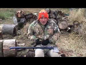 How To Sharpen An Axe Blade With A Whetstone Using A Lansky Dual Grit Puck