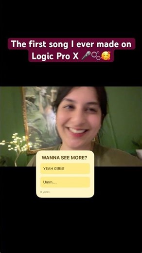My first song with Logic Pro loops💖 #becomingher #logicprox #popstar