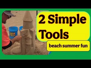 #sand #castle shaping with 2 simple #tools #2 #fyp