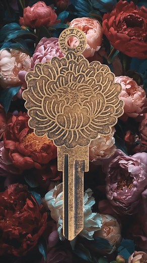 Quiet detail. Everyday function. The Peony Key | for KW1 & SC1 locks | CustomKeys.com
