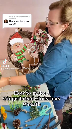 9.4K views · 176 reactions | THIS guy continues to be a show stopper! I have got the bow here ➡️ Look what I found on Etsy: https://www.etsy.com/listing/1103698725/gingerbread-man-bow-gingerbread?ref=share_v4_lx If you love the gingerbread theme like I do, check out my Etsy shop!! #christmasdecor #gingerbread #doordecor #holiday | 3 Little Greenwoods Creations | Facebook
