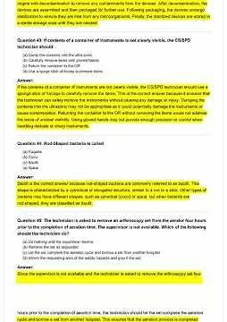 Sterile Processing Exam Equipment Sterilization T video