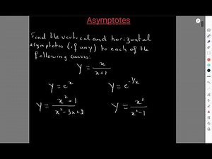 Calculus 1 : Vertical and Horizontal Asymptotes