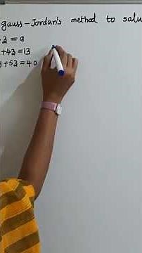 M1 JNTUH M1 R22 Gauss Jordan's Method solving system 015