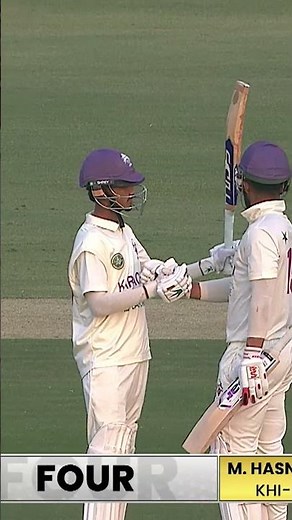 Haroon up his maiden first-class fifty, adding to his career-best 101 earlier in the season🏏#QeAT