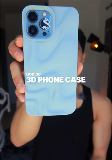 3D Phone Case with Irregular Wave Pattern for iPhone