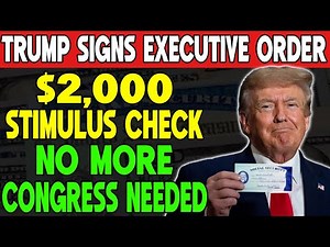 TRUMPS EXECUTIVE ORDER! $2000 Stimulus Check Update | No More Congressional Approval?