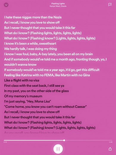 Flashing Lights: A Sped Up Audio Experience