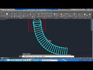 Vẽ ống ruột gà, ống gió mềm trong AutoCAD