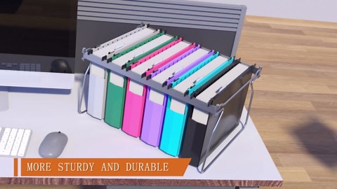 Plastic Extra Capacity Hanging File Folder Letter Size,12 Pack Reinforced Expandable Hanging Folders,Heavy Duty 2 Inch Expansion,Adjustable Tabs,Hanging Organizer Designed for Bulky Files(Gray)