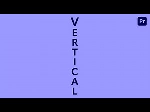 Create VERTICAL TEXT in Premiere Pro