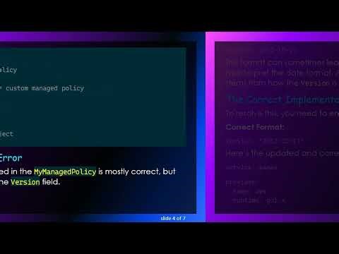 How to Create a Standalone Customer Managed Policy Through Serverless