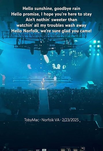 Hello Future • TobyMac Concert 2/23/2025 • I am doing a new thing! Isaiah 43:18-19