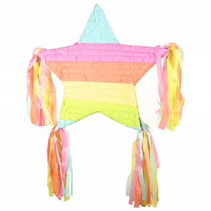 Rainbow Star Party Piñata, Hand Crafted with Traditional Techniques